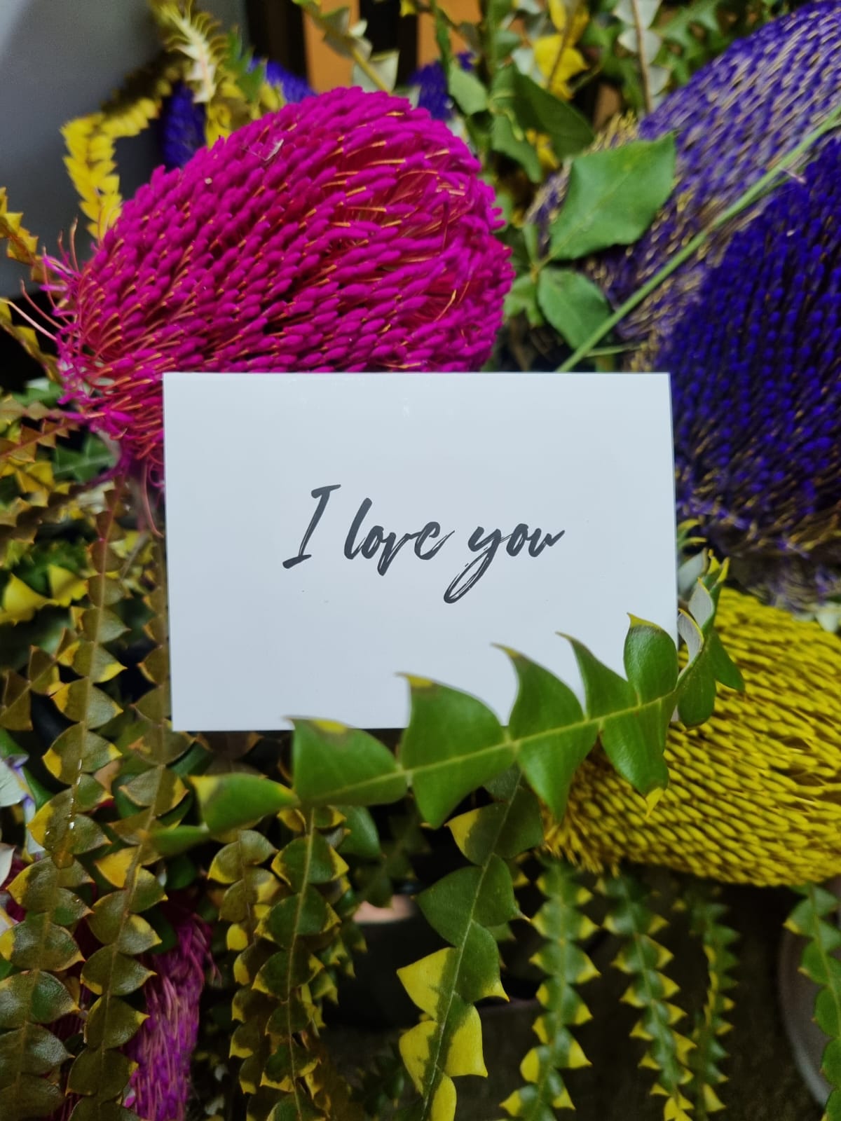I love you - Delivery card – Floral Expressions by Madelein